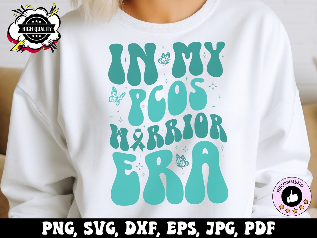 Era PCOS Awareness Svg Png, in My PCOS Warrior Era Svg Cricut, Retro ...