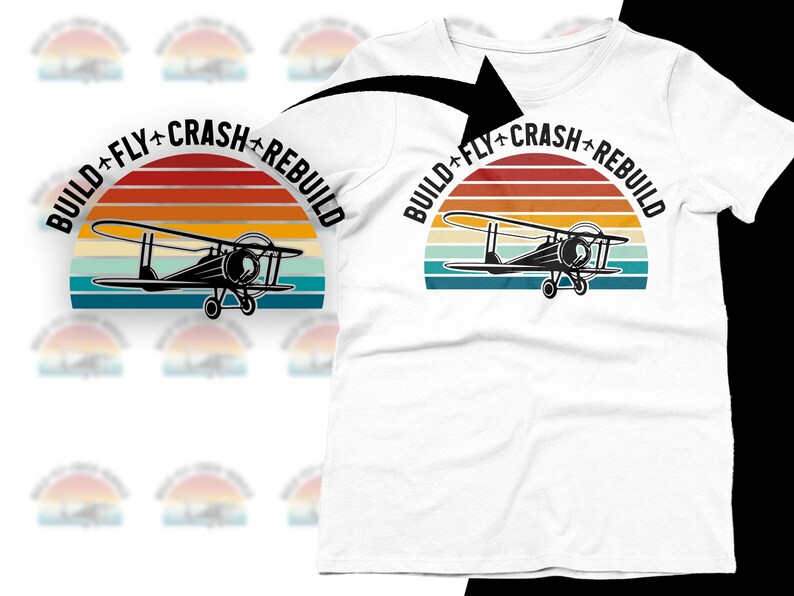 Airplane Svg Png, Build Fly Crash Rebuild RC Plane Png, Pilot Svg ...