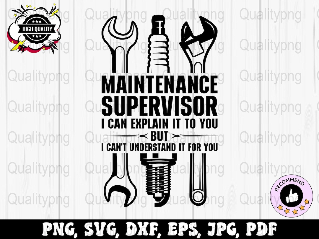 Maintenance Svg Png, Maintenance Supervisor Png, Repairman Svg Cricut ...