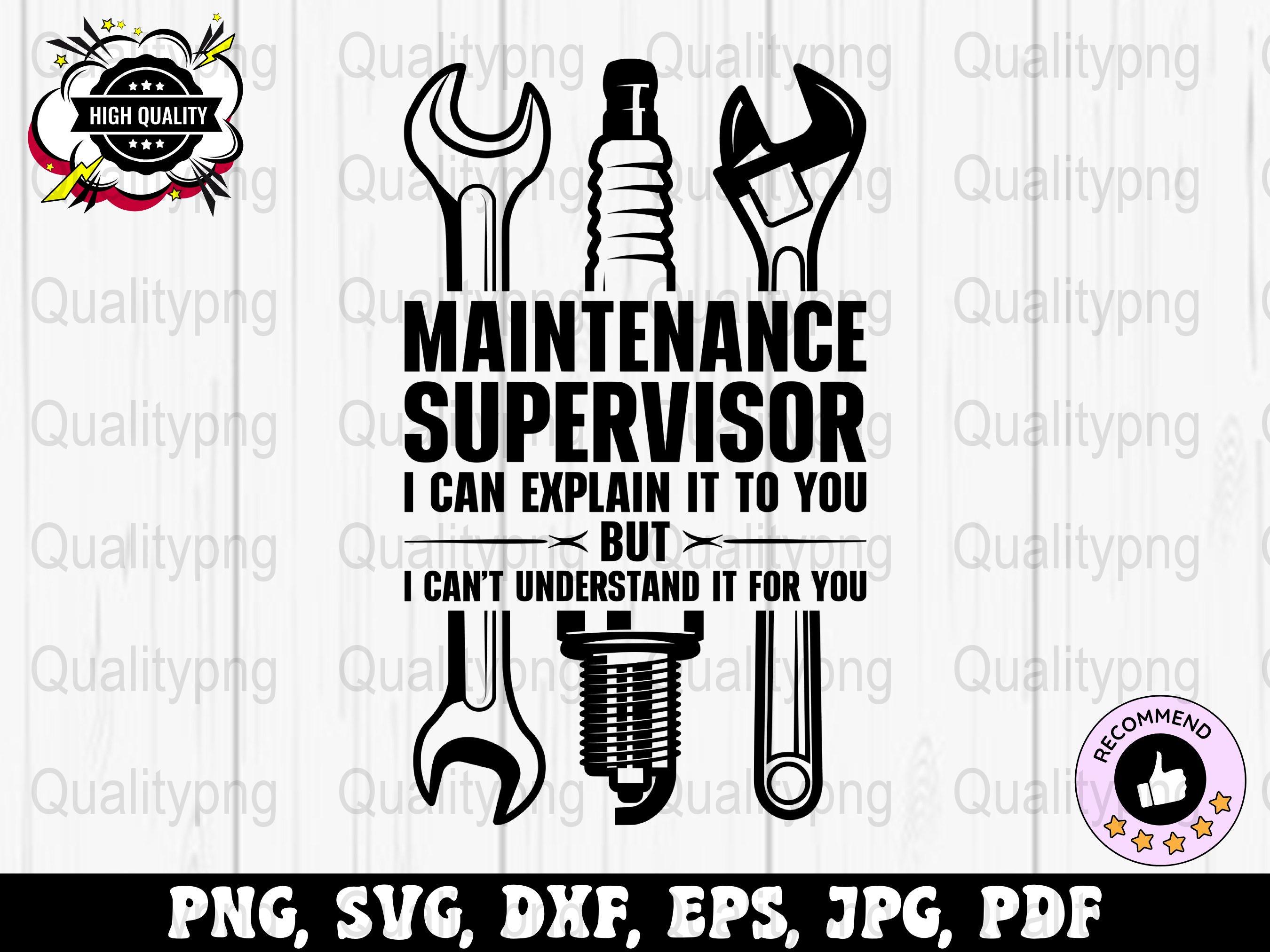 Maintenance Svg Png, Maintenance Supervisor Png, Repairman Svg Cricut ...