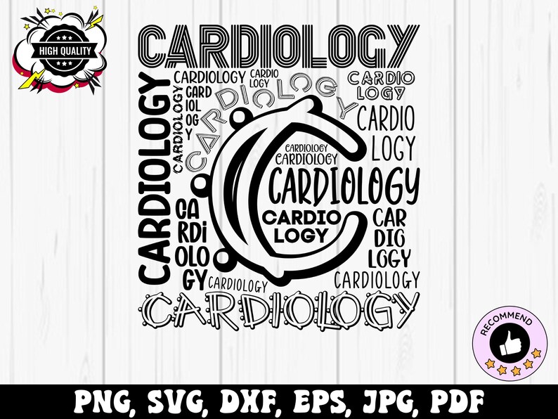 Cardiology Svg Png, Typography Cardiology Png, Cardiologist Svg Cricut ...