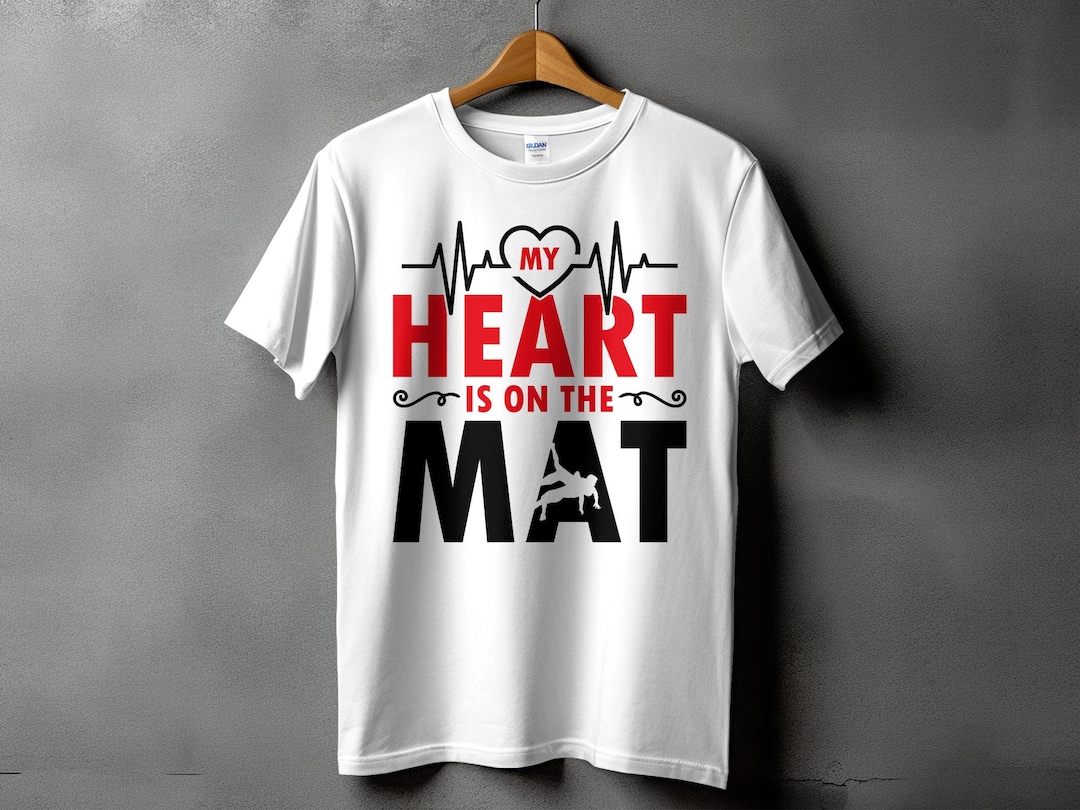 Wrestling Svg Png, Wrestler Svg, My Heart is on the Mat Svg, Svg Cricut ...