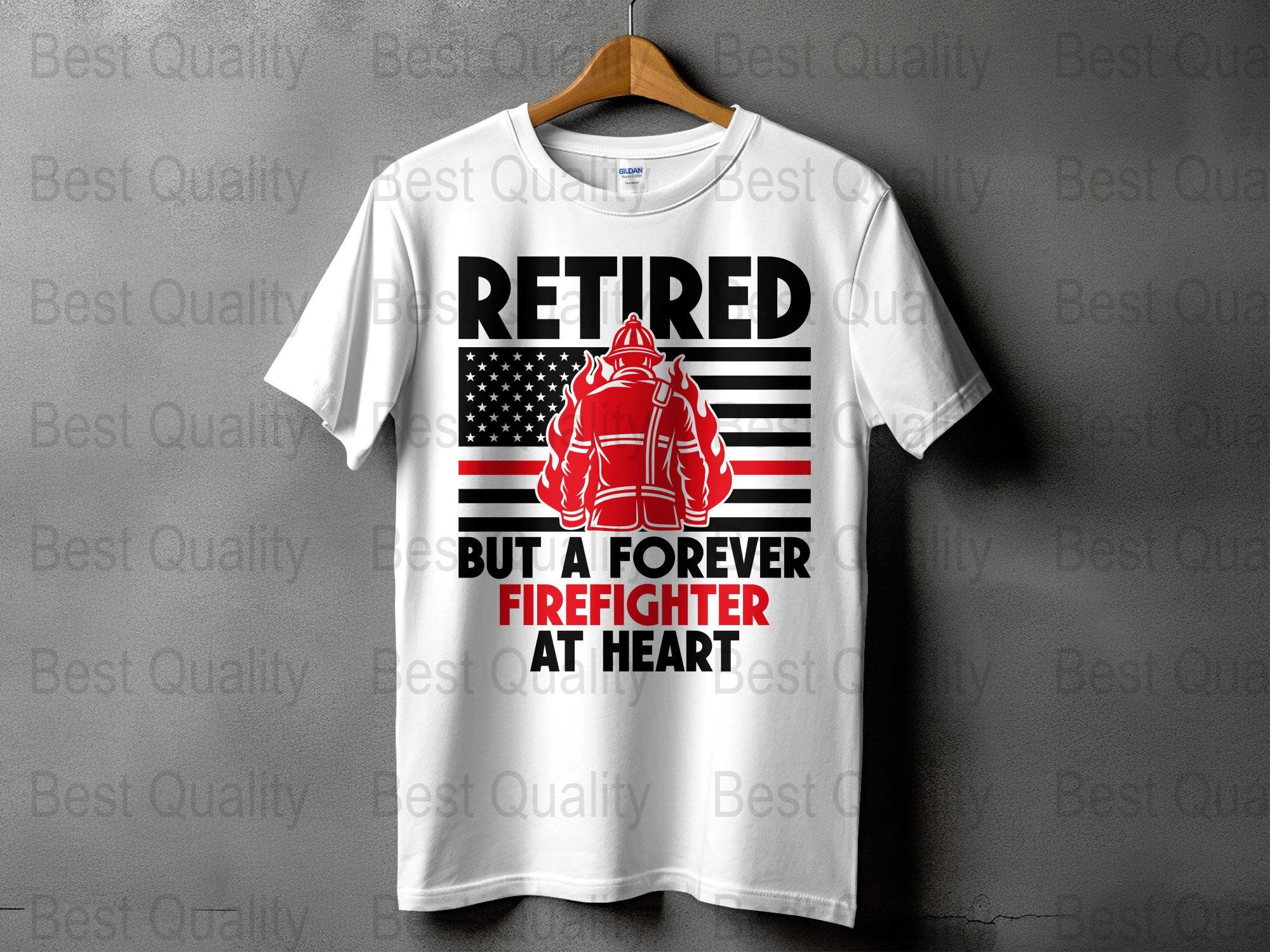 Firefighter Svg Png, Retired Firefighter Svg Cricut, Fireman Png ...