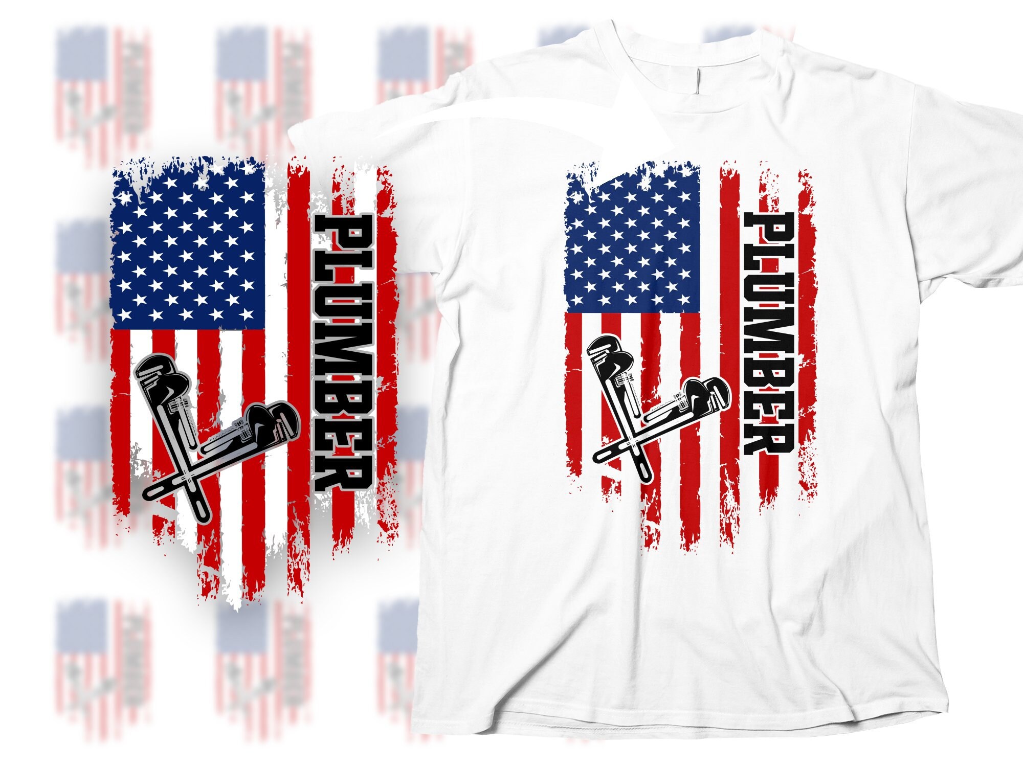 Plumber American Flag 4th of July Svg Png, Svg Cricut Png Sublimation ...