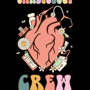 Cardiology Crew Svg Png, Retro Cardiology Crew Png, Cardiologist Svg ...