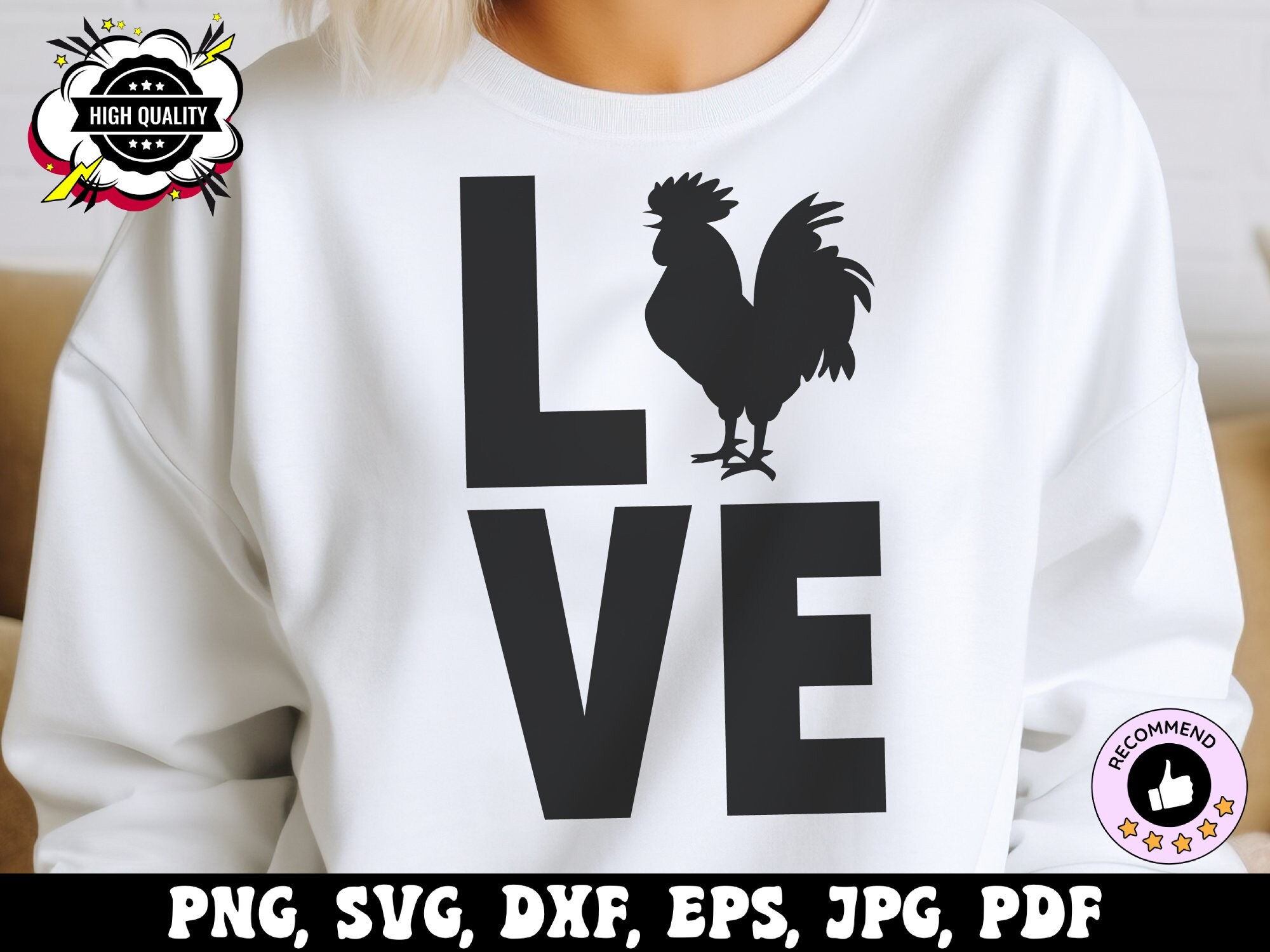 Chicken Love Svg Png, Love Chickens Svg, Funny Chicken Quotes Svg ...
