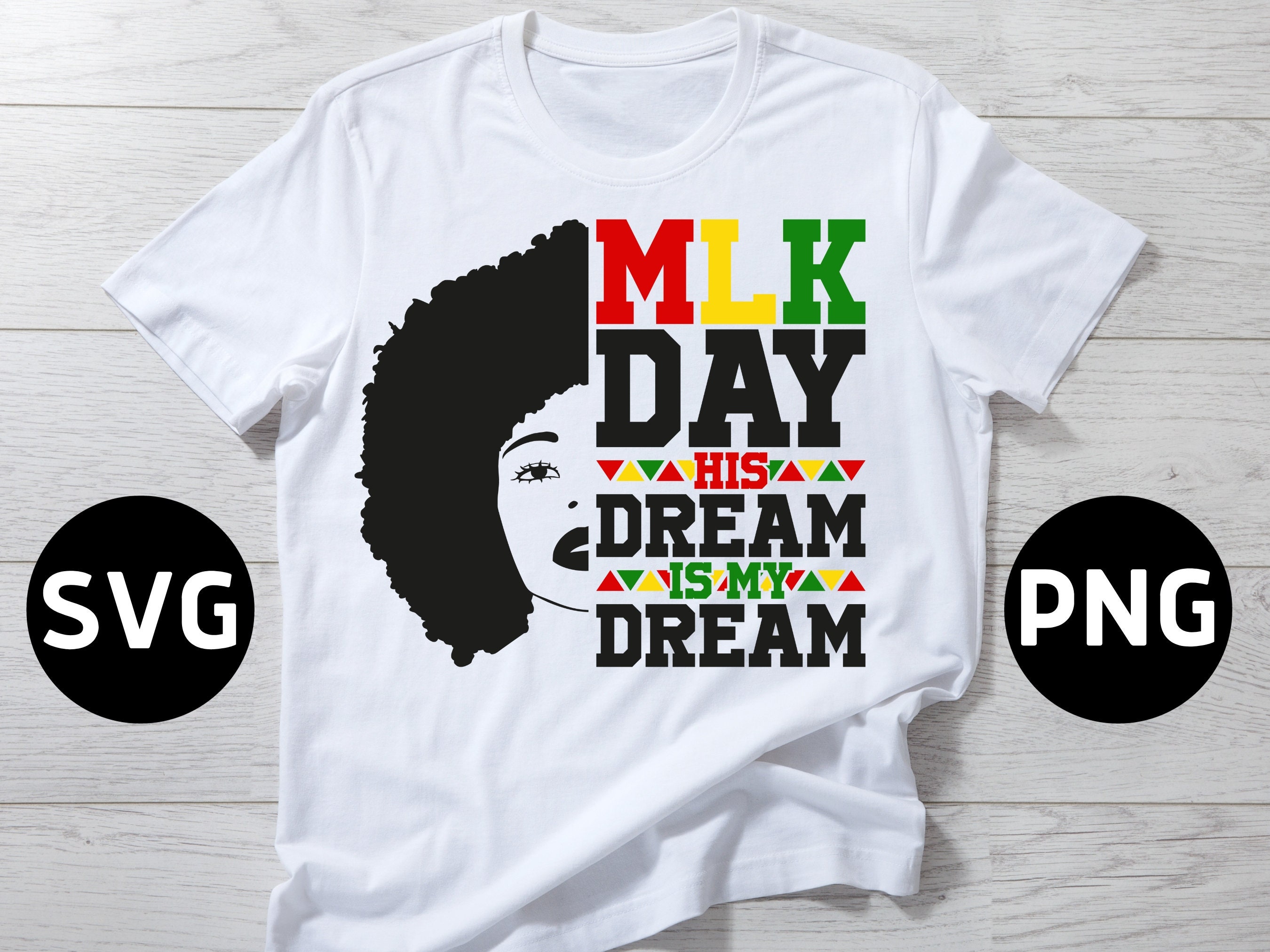 MLK Day His Dream is My Dream Svg, Martin Luther King Svg, Black ...