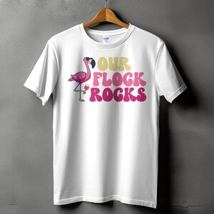 Flamingo Svg, Our Flock Rocks Svg Cricut, Funny Flamingo Png ...