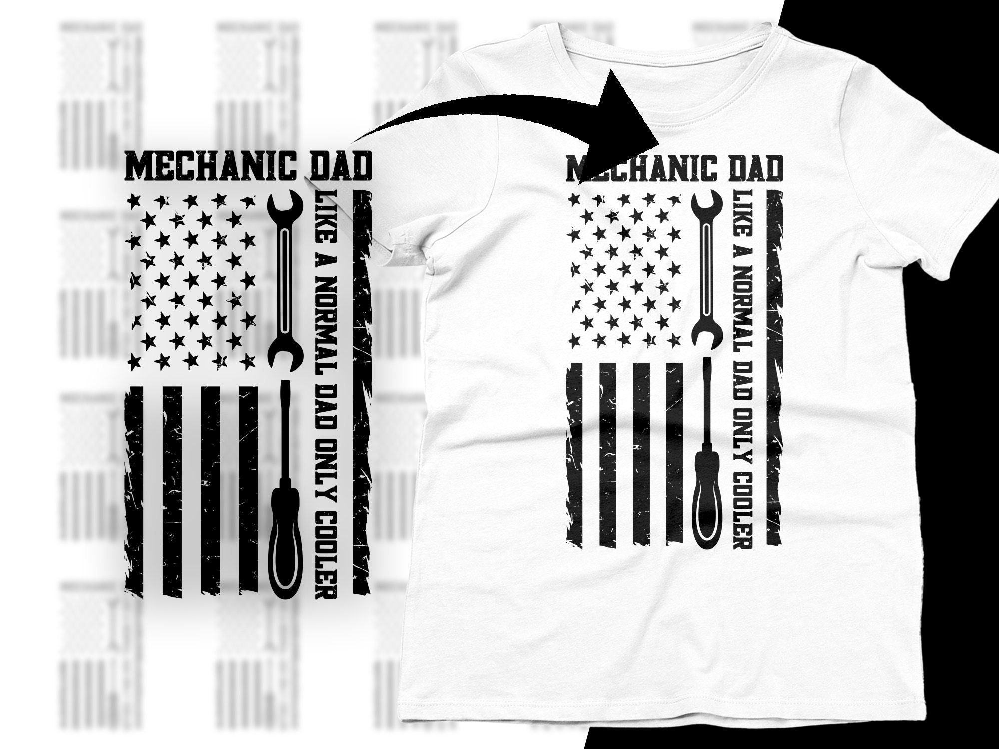 Mechanic Svg Png, Mechanic Dad Like A Normal Dad Only Cooler Svg Png ...
