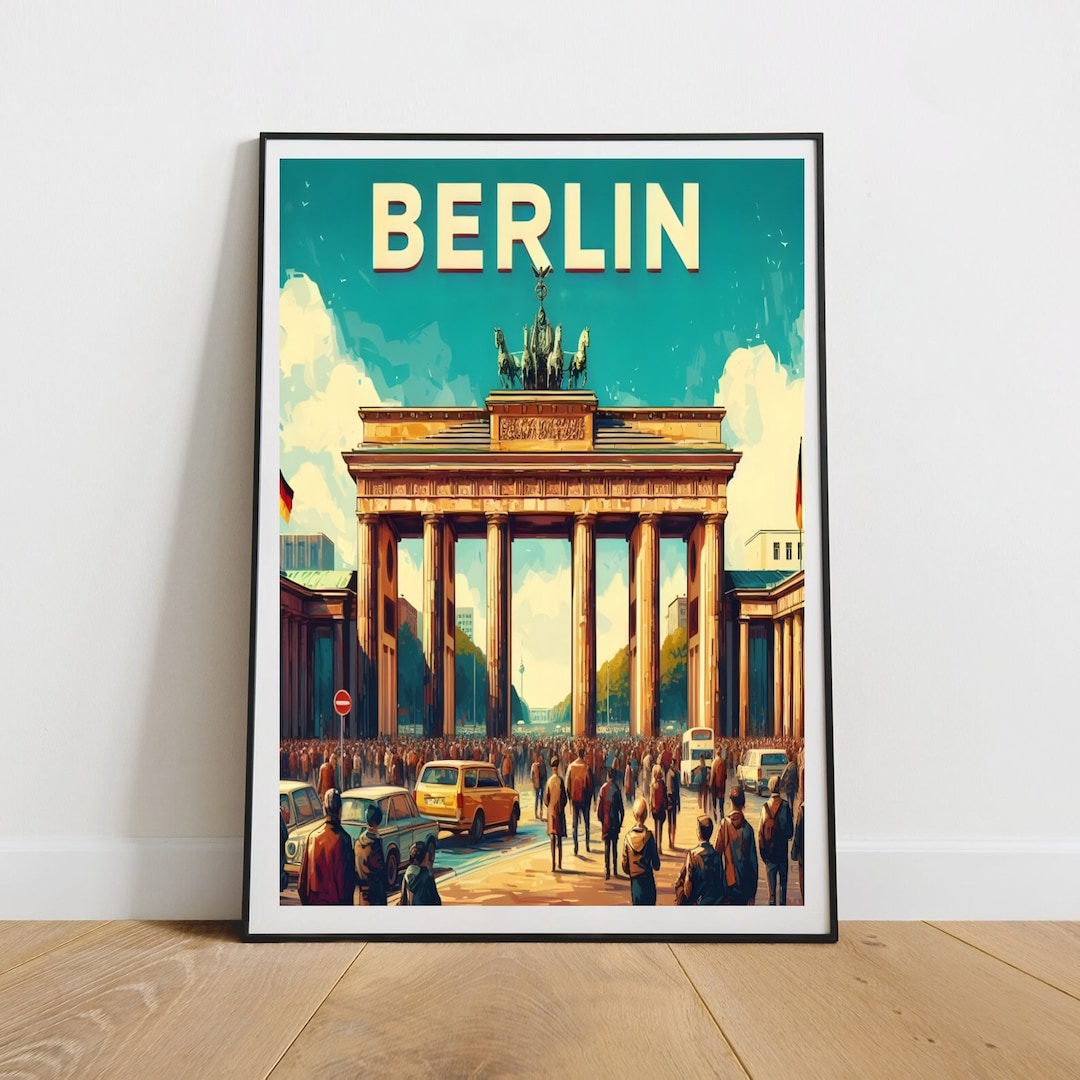 Berlin Poster. Berlin Print. Germany Poster. Berlin Art. Berlin Travel Poster Berlin Painting ...