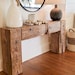 Old Beam Console Table Unique Dovetail Old Wood Rustic Style Table Loft ...