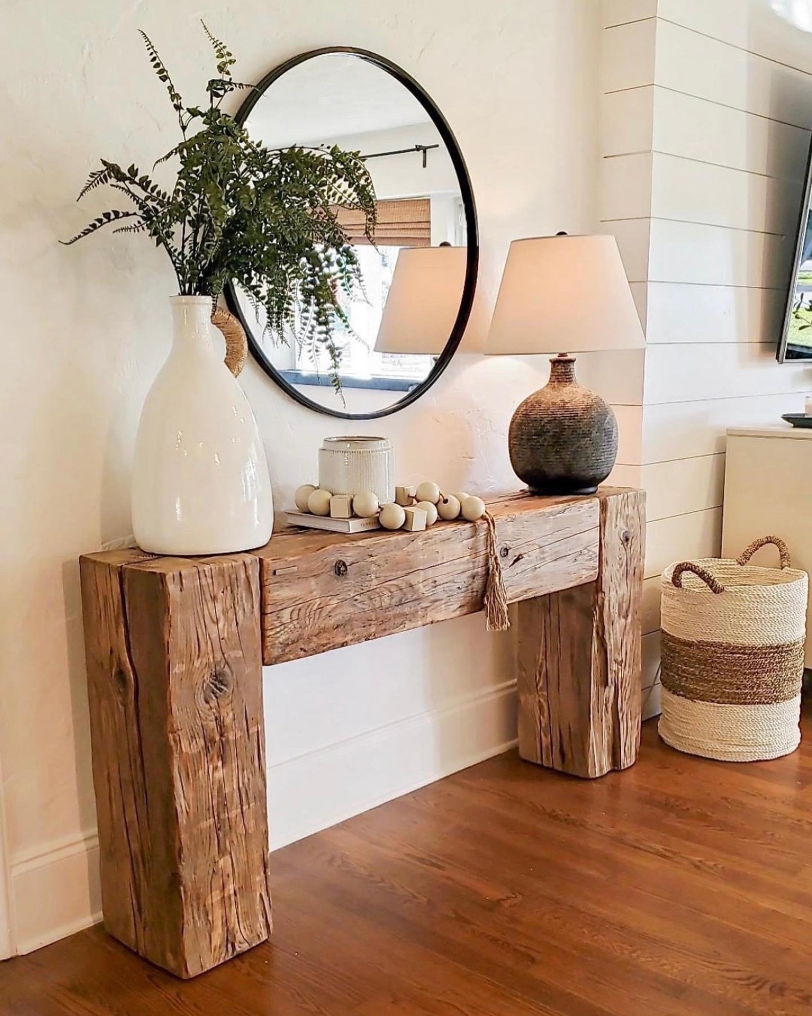 Old Beam Console Table Unique Dovetail Old Wood Rustic Style Table Loft ...