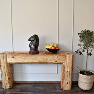 Old Beam Console Table Unique Old Wood Rustic Style Table Loft - Etsy