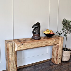 Old Beam Console Table Unique Old Wood Rustic Style Table Loft - Etsy