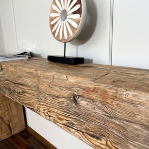 Old Beam Console Table Unique Dovetail Old Wood Rustic Style - Etsy
