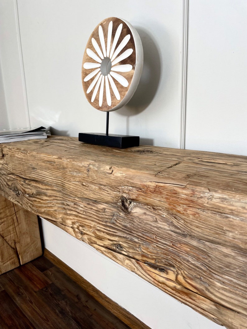 Old Beam Console Table Unique Dovetail Old Wood Rustic Style - Etsy