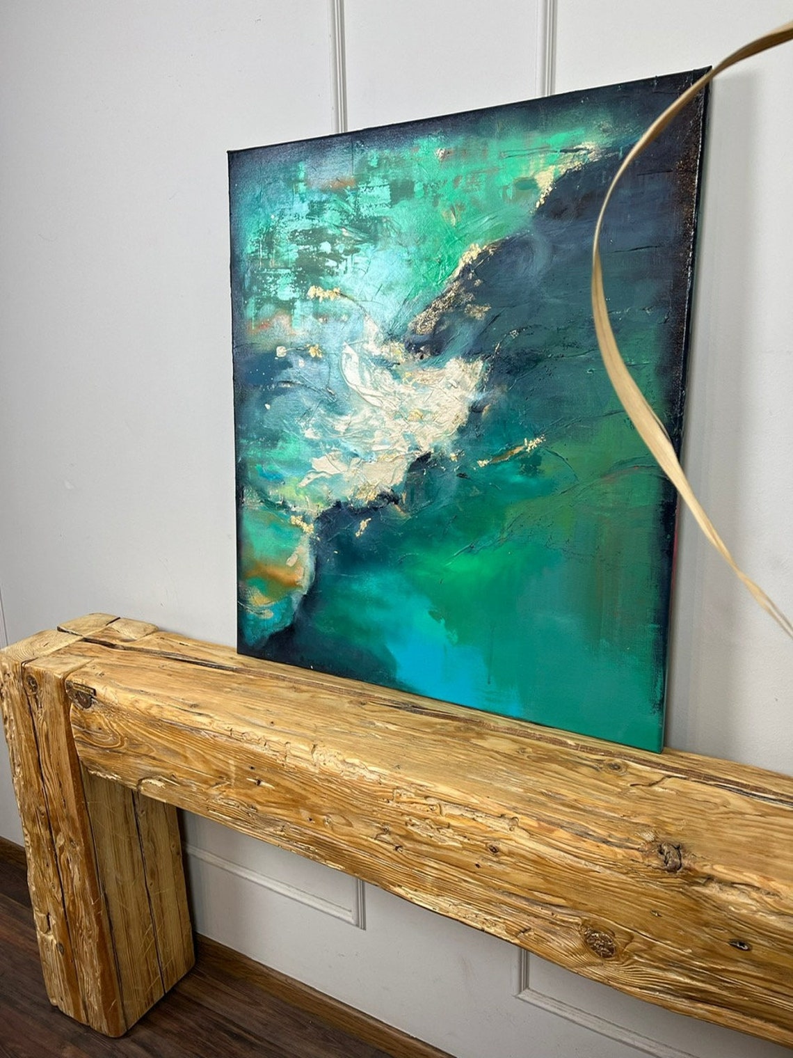 Old Beam Console Table Unique Dovetail Joint Wood Rustic Style - Etsy