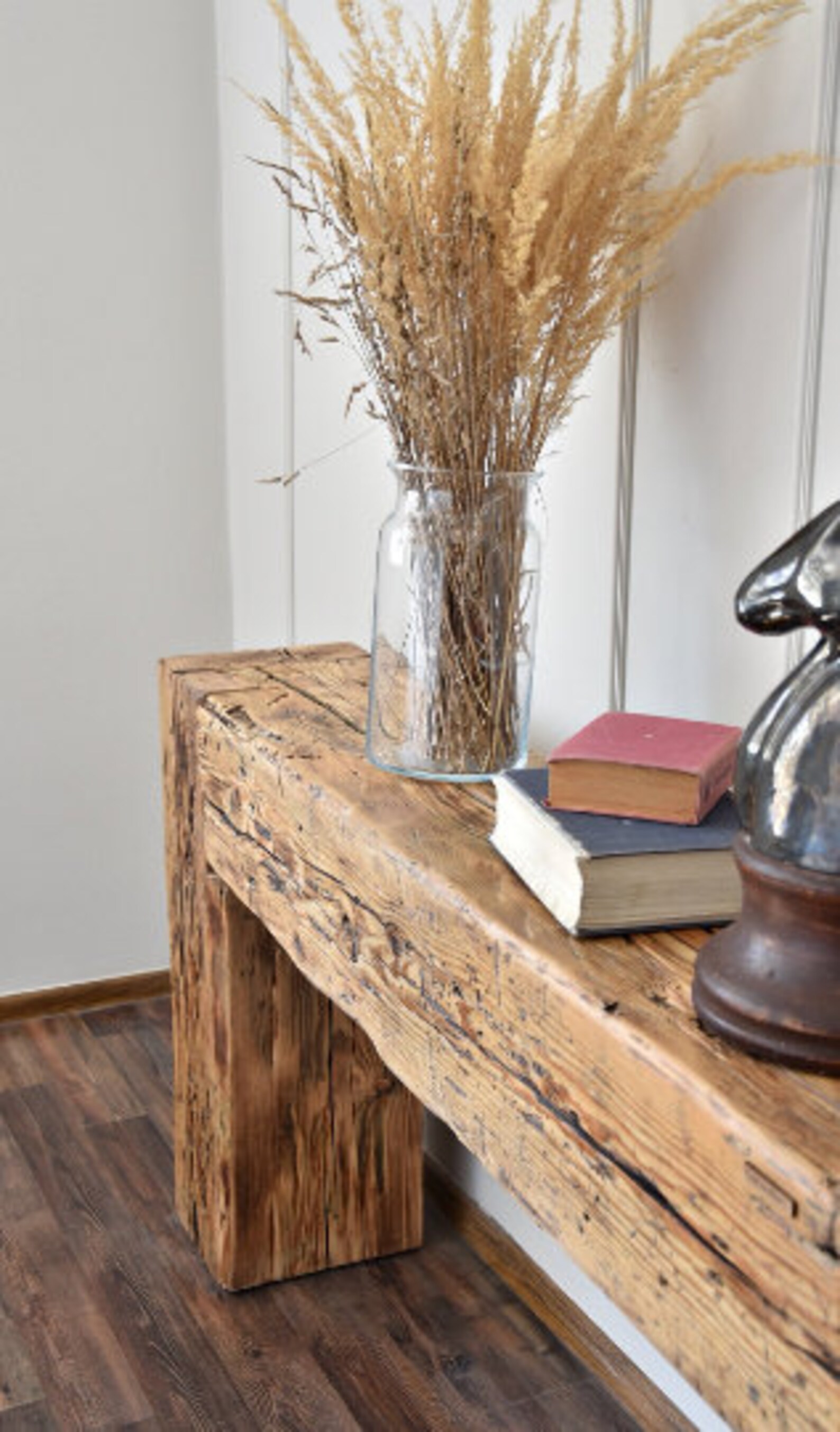Old Beam Console Table Unique Dovetail Old Wood Rustic Style Table Loft ...