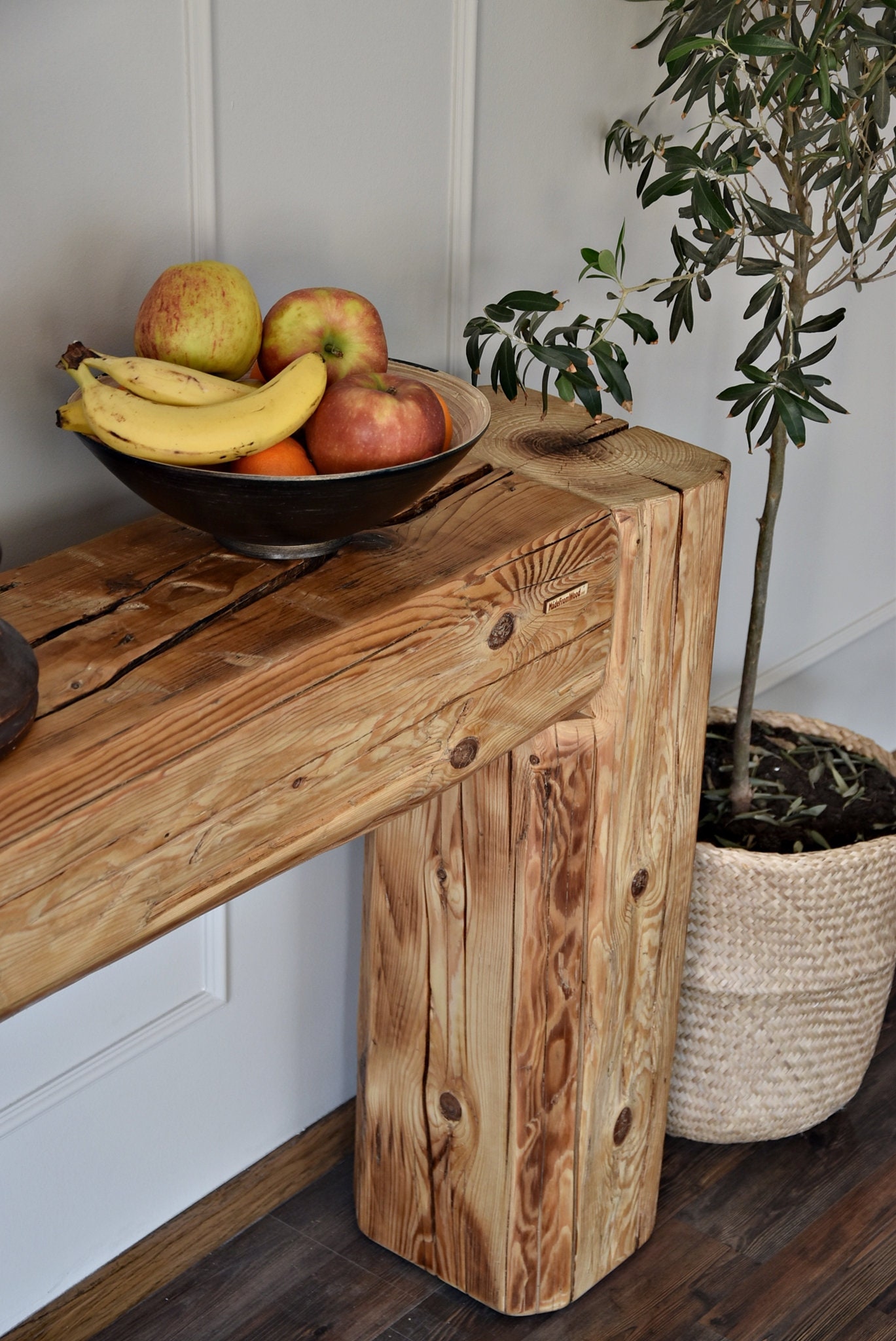 Old Beam Console Table Unique Old Wood Rustic Style Table Loft - Etsy