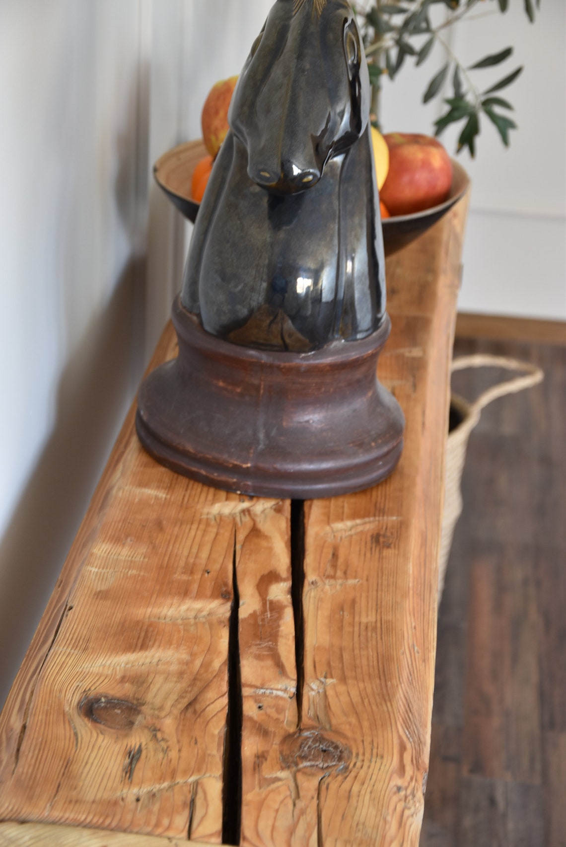 Old Beam Console Table Unique Old Wood Rustic Style Table Loft - Etsy