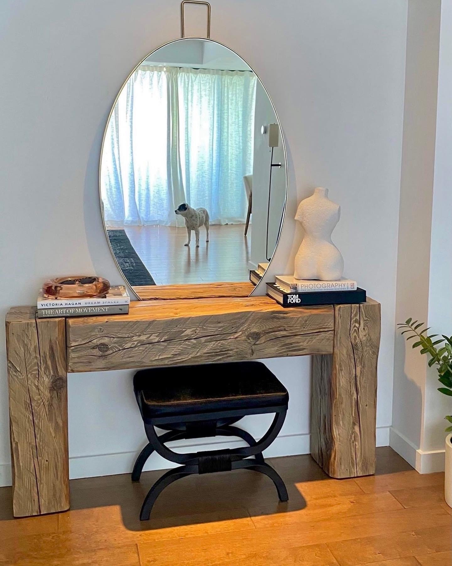 Old Beam Console Table Unique Dovetail Old Wood Rustic Style Table Loft ...