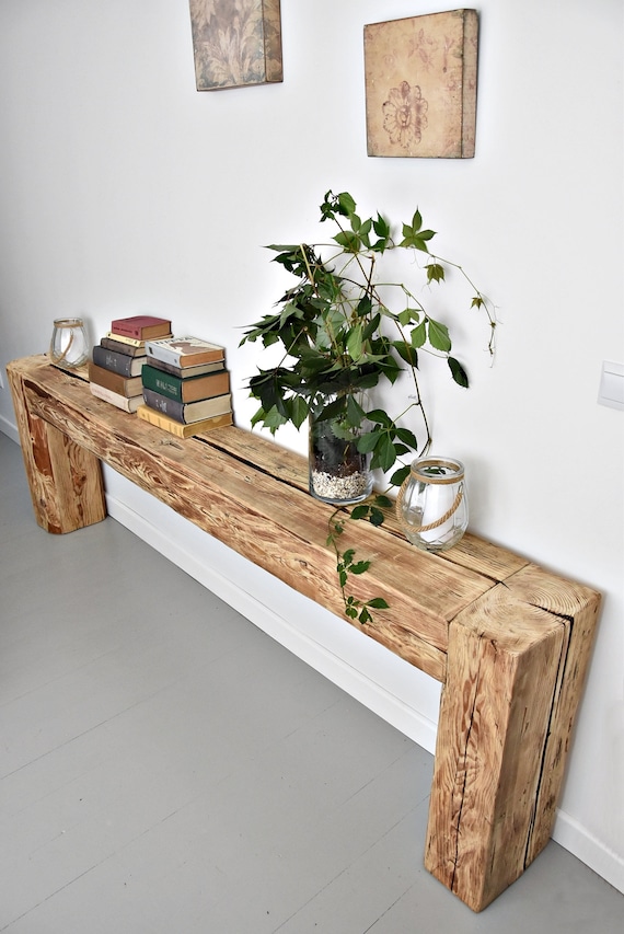 Barn beam console table store