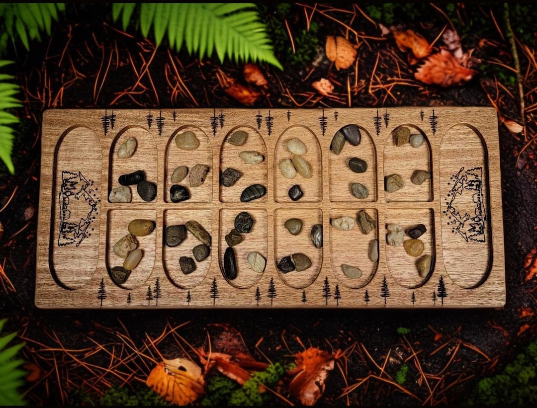 Handcrafted Mancala Board – Exquisite African Mahogany – Precision ...