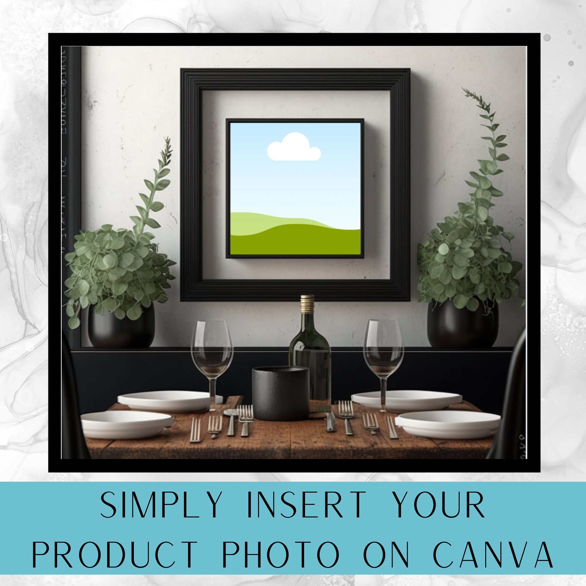 Framed Canva Mockups Set of 10 Etsy Seller Mockups for Businesses Etsy ...