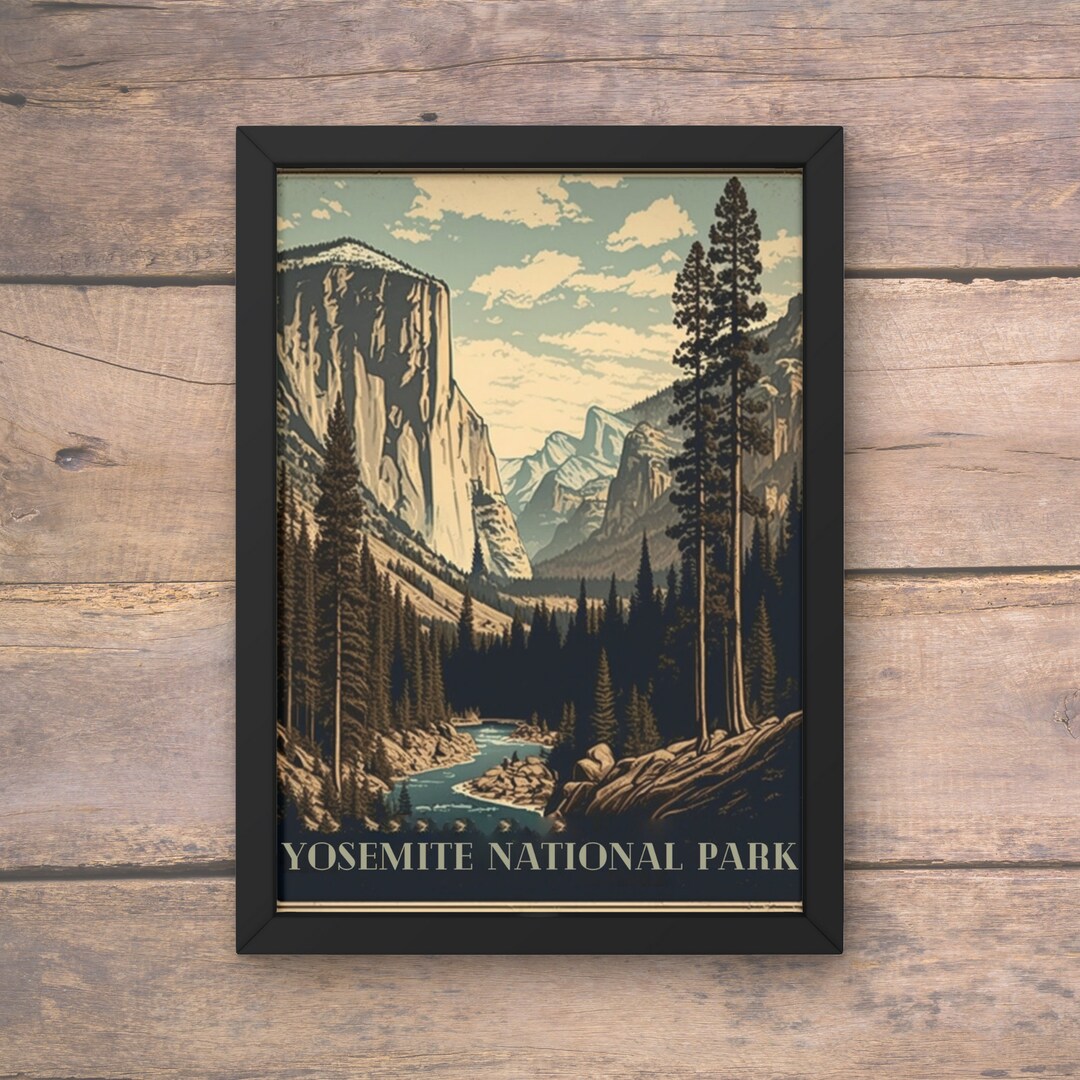 Yosemite Print Yosemite National Park Printable Wall Art Yosemite ...