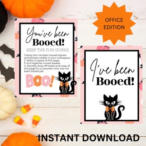You've Been Booed Coworker Printable Halloween Booed Game, I've Been ...