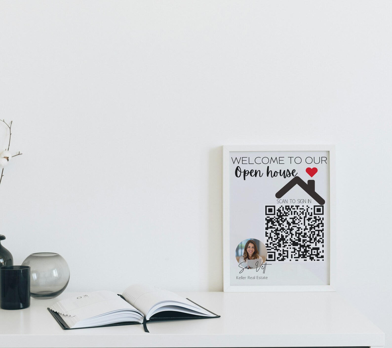 Open House Welcome Sign for Real Estate | Realtor Essentials | Open ...