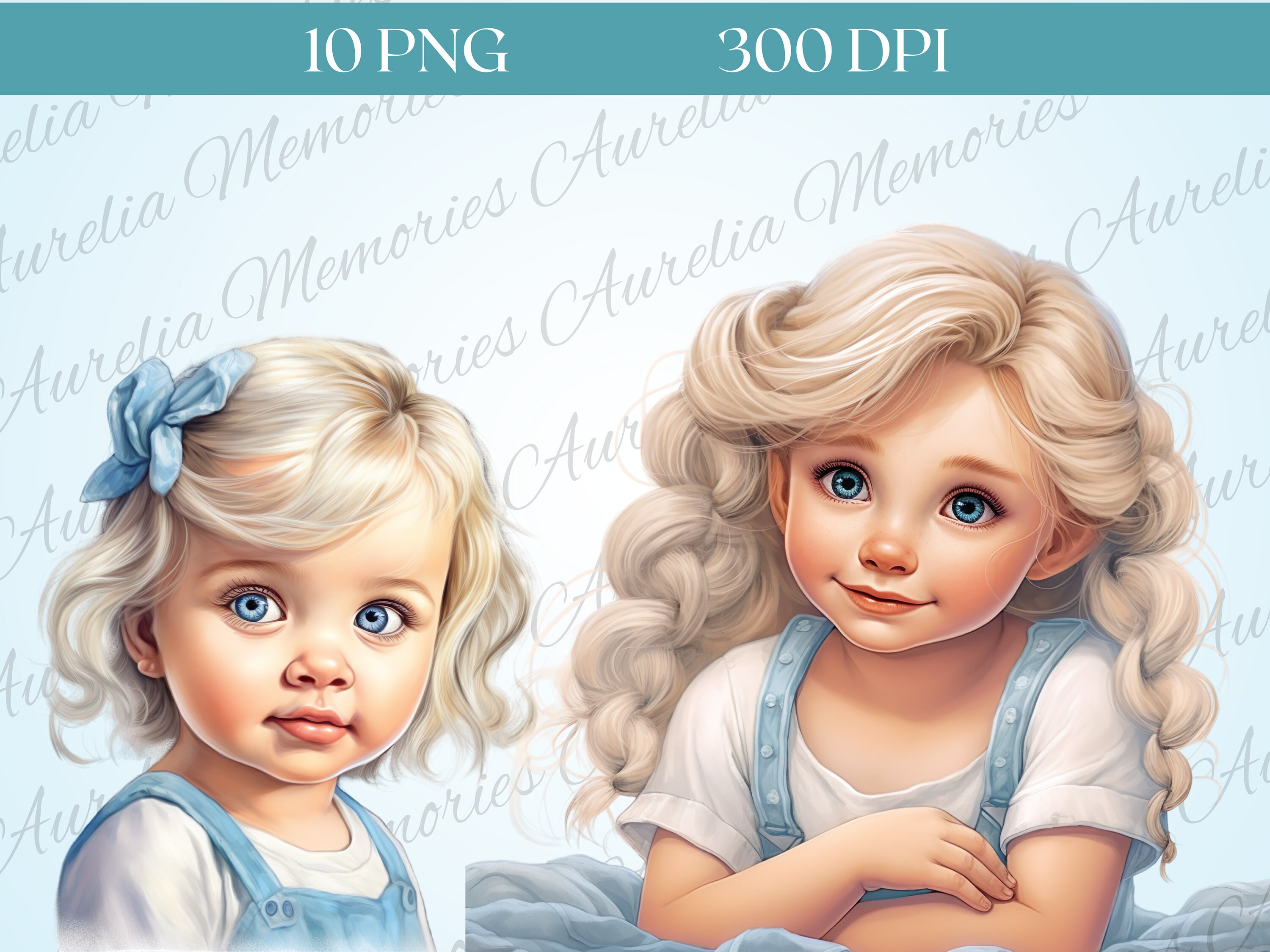 Cute Little Princess Clipart 10 PNG Files Watercolor Princess Clipart ...
