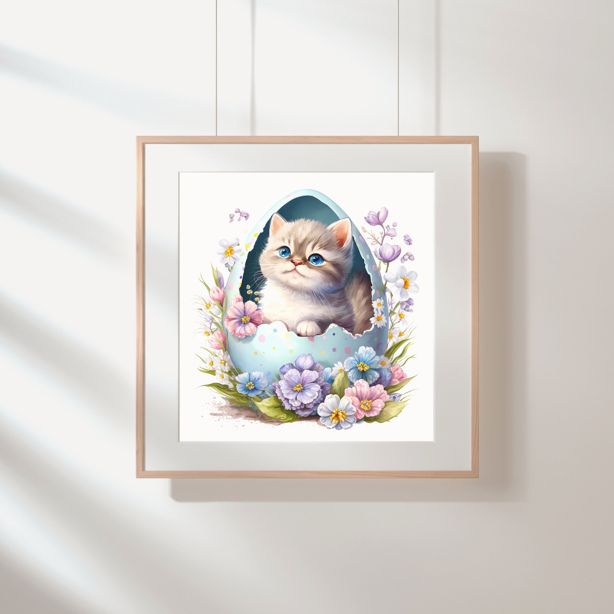 Cat Watercolor Clipart Nursery Decor Baby Cat Watercolor Cute Baby ...