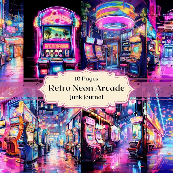 Arcade Junk Journal - Etsy