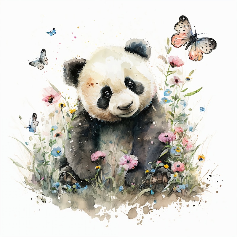 Panda Art - Etsy