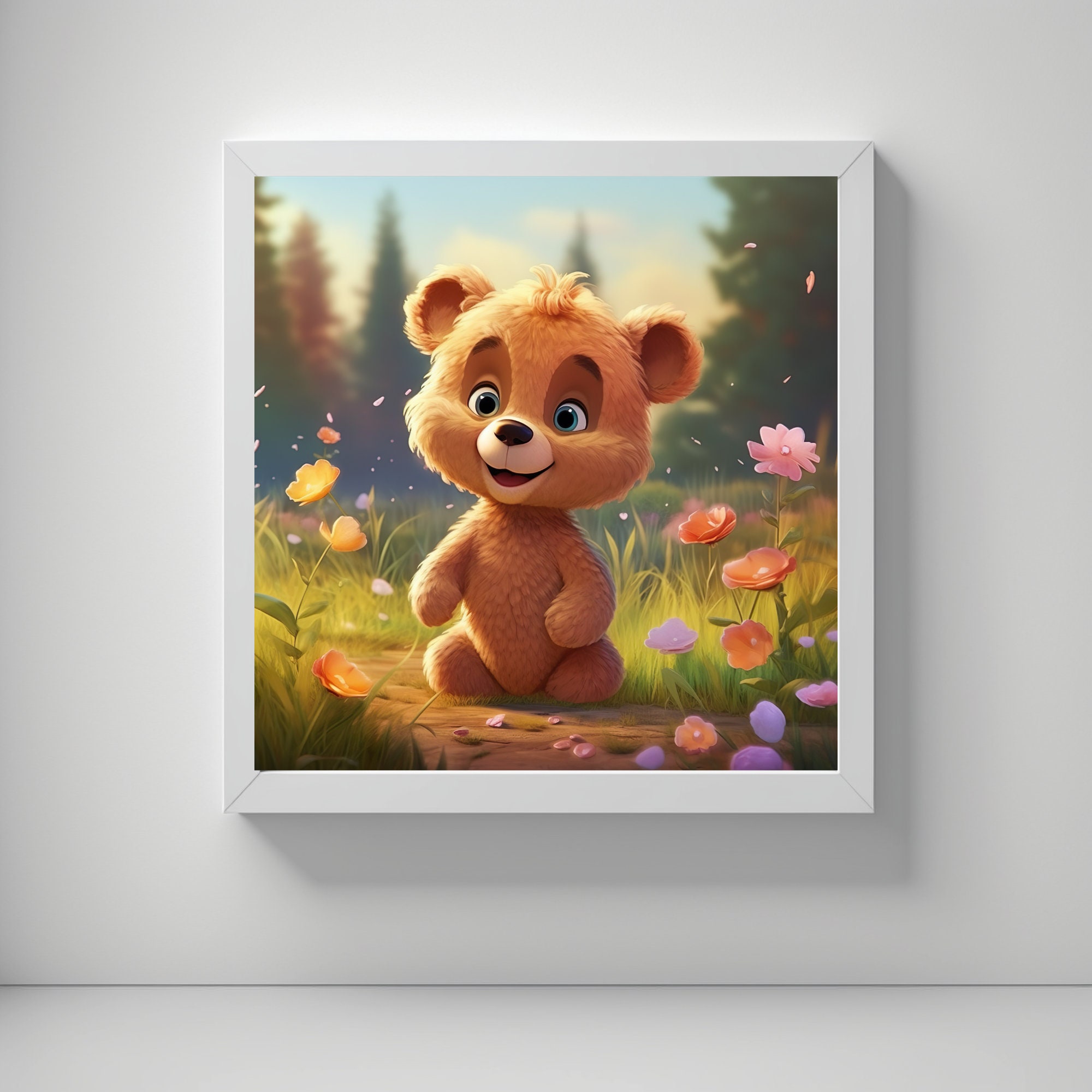 Teddy Bear Clipart 6 JPG Nursery Decor Baby Bear Cute Baby Animal ...