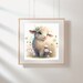 Sheep Watercolor Clipart Nursery Decor Baby Sheep Watercolor Cute Baby ...