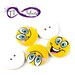 Buttons Emoji Smiling Face 25mm Diameter 10pcs Fun DIY Sewing Dress ...
