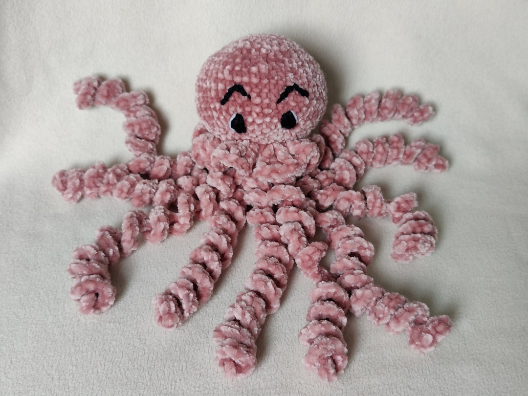 Julie the Jellyfish Dusky PINK, Hand Crocheted Extra Plush Toy. - Etsy