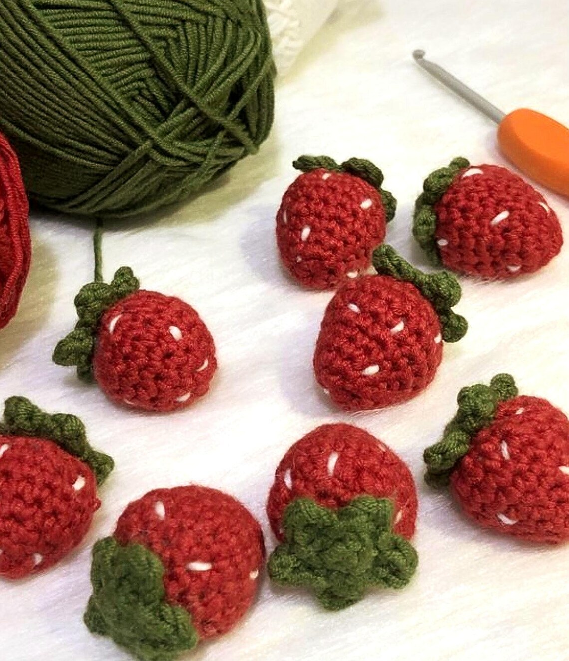 Amigurumi Strawberry Crochet Pattern: Beginner-friendly PDF (digital ...