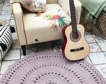 Crochet Rug Text Description of Each Row in English Video Tutorial ...