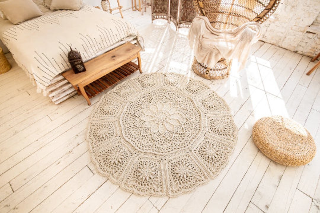 Crochet Rug Text Description of Each Row in English + Video Tutorial ...