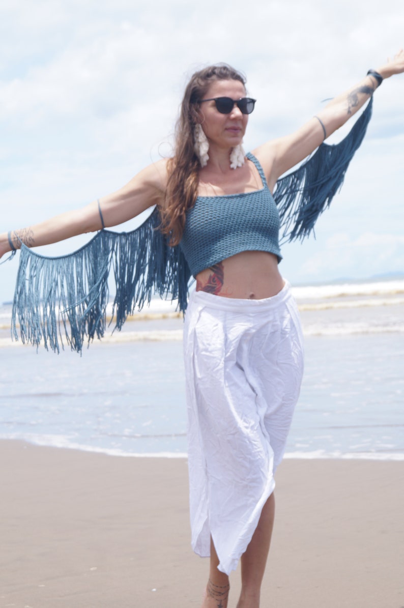 Macrame Crop Top Text Description With Video Tutorial in English PDF ...