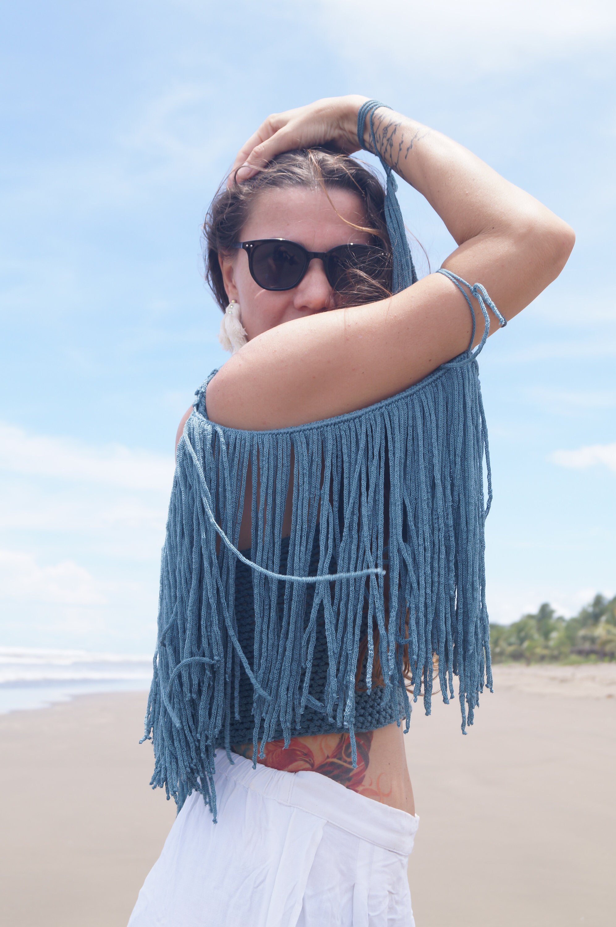 Macrame Crop Top Text Description With Video Tutorial in English PDF ...