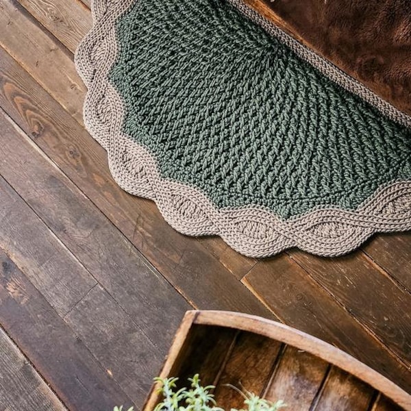 Crochet Half Circle Rug Patterns - Etsy