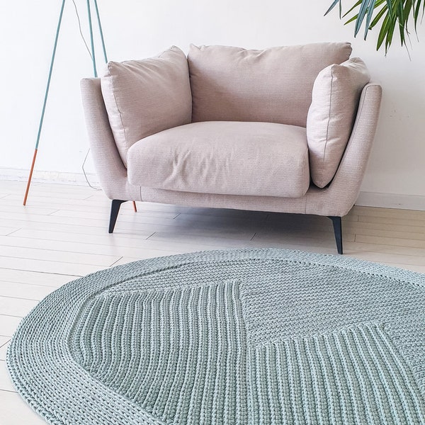 Large Crochet Rug - Etsy