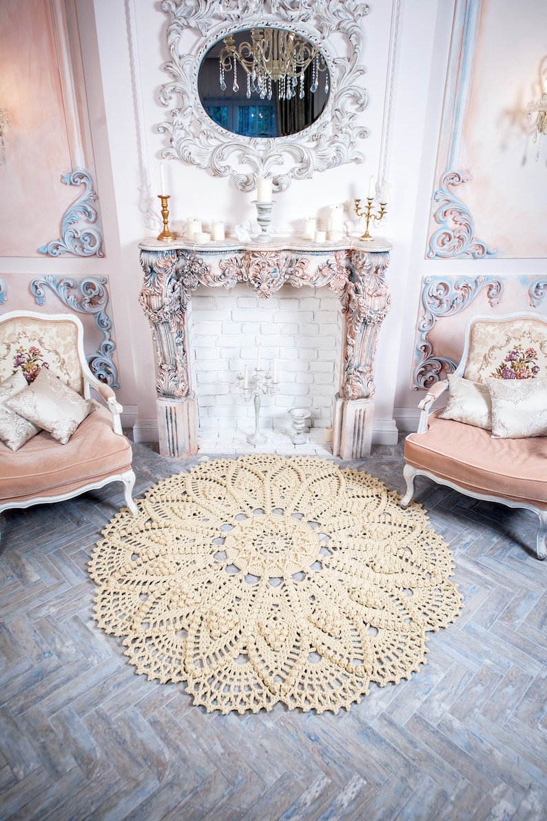 Crochet Rug Text Description of Each Row in English Video Tutorial ...