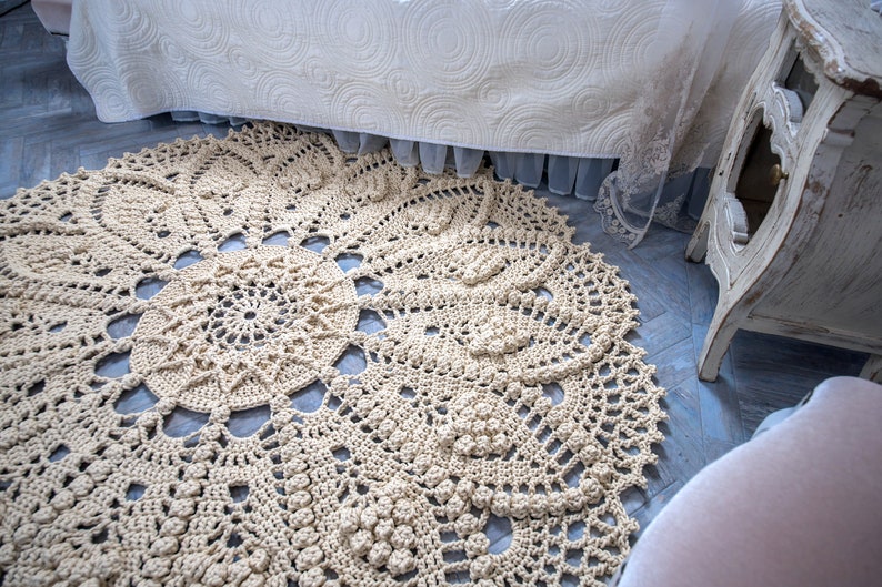 Crochet Rug Text Description of Each Row in English + Video Tutorial ...