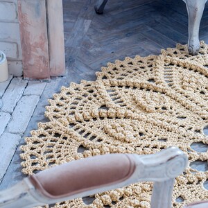 Crochet Rug Text Description of Each Row in English + Video Tutorial ...