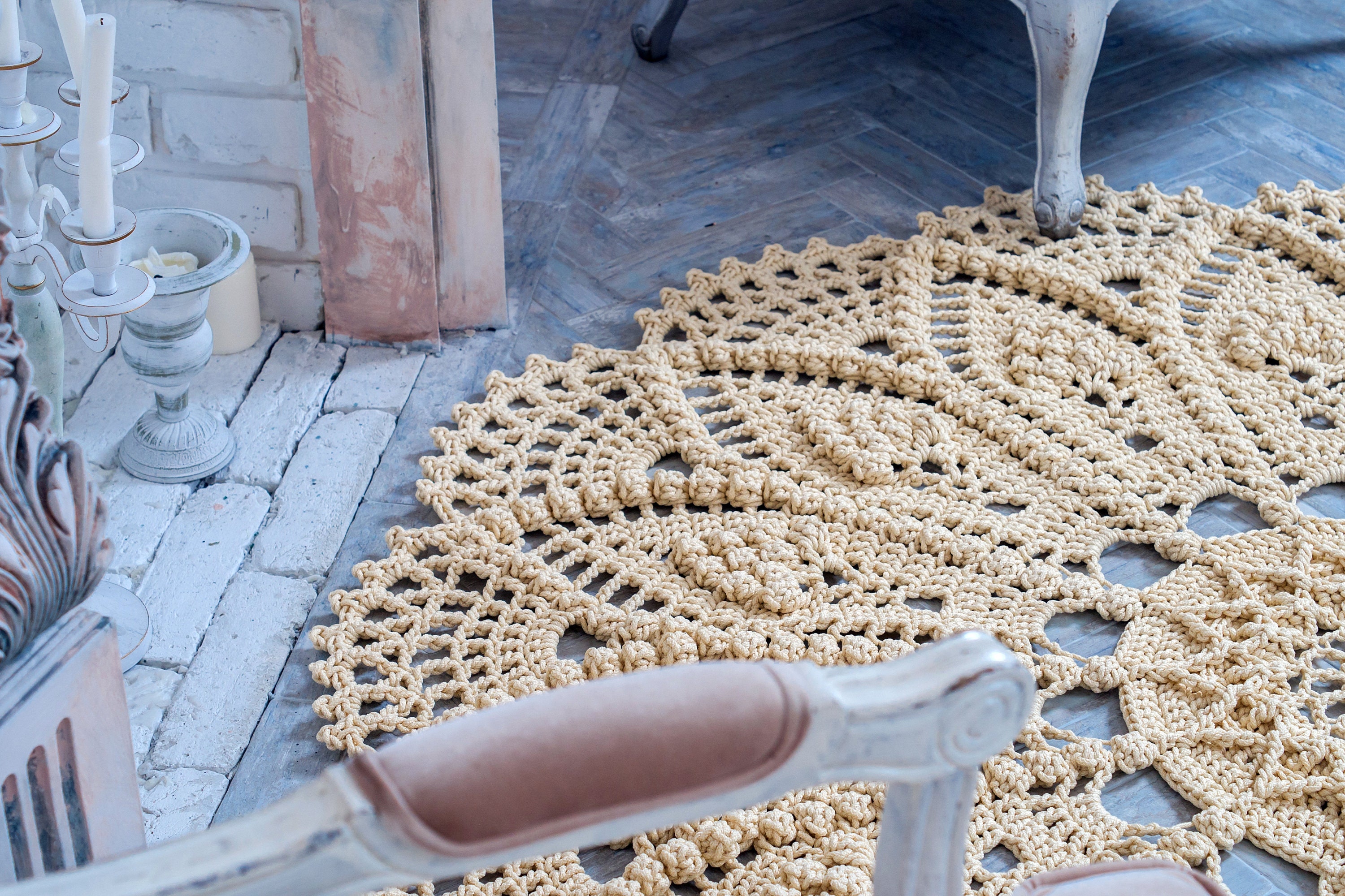 Crochet Rug Text Description of Each Row in English + Video Tutorial ...